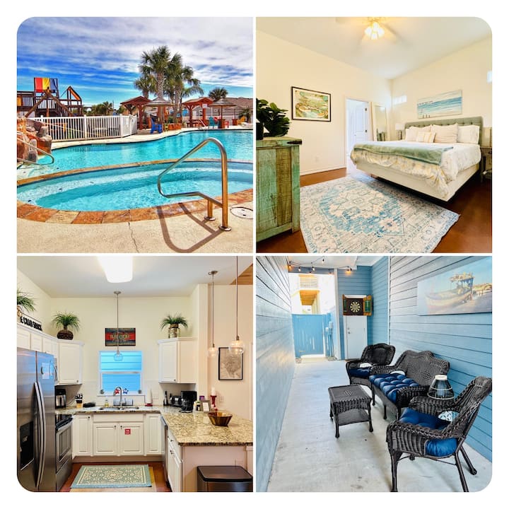 Single Floor-big Pool-stocked Kitchen-near Beach1a - Port Aransas, TX