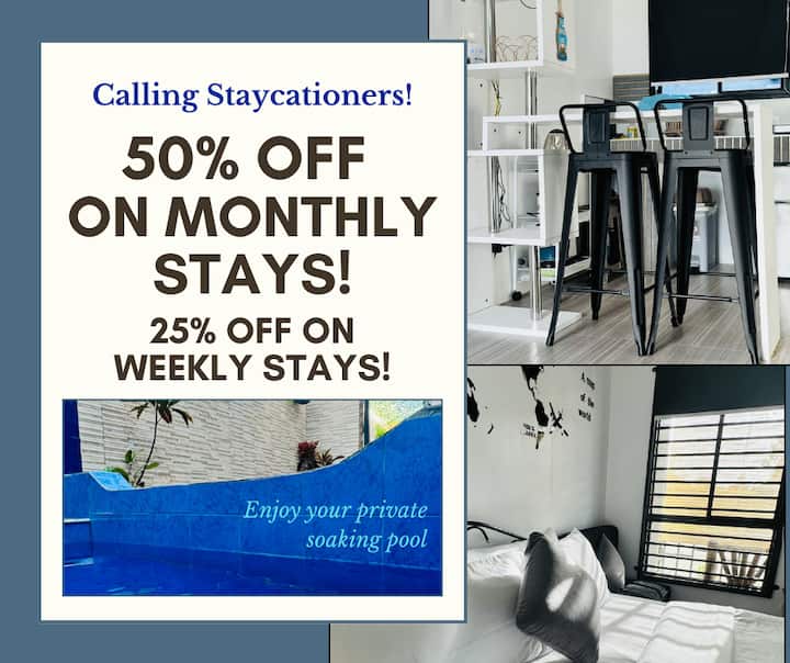 Pililla Rizal Townhouse L6 + Private Soak Pool - Baras