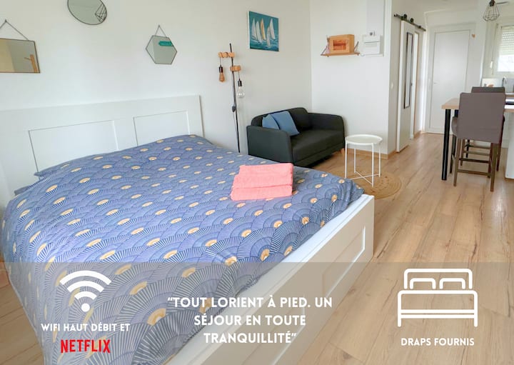 Le Numéro 3 – Studio Cosy Au Cœur De Lorient - Lorient