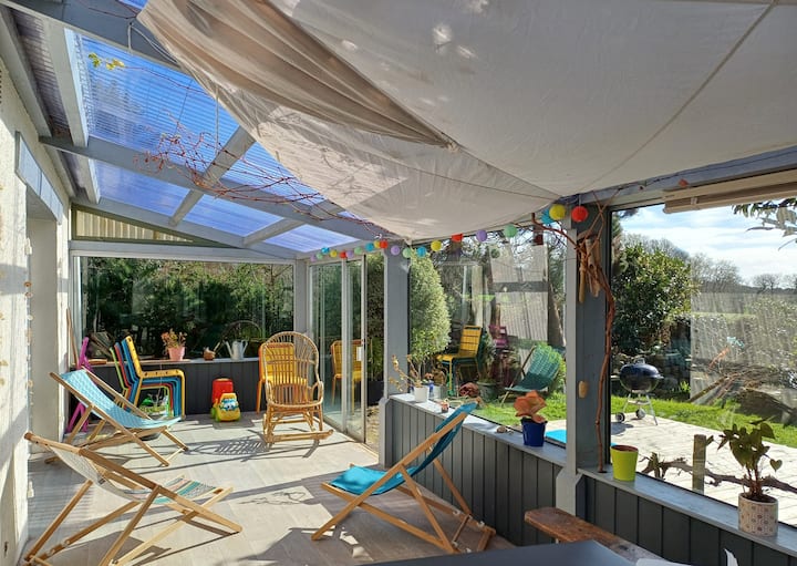 Grande Maison, Terrasse/jardin Vue Soleil Couchant - Guidel