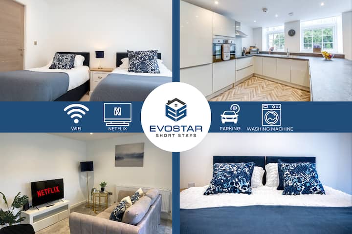 Beautifully Modern 2-bed, Parking | Wifi | Netflix - Sherwood Forest
