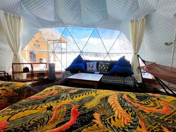 プライベートサウナ・水風呂・東屋付き!北アルプスの大自然を堪能するGlamping Dome - 1 - 白馬村