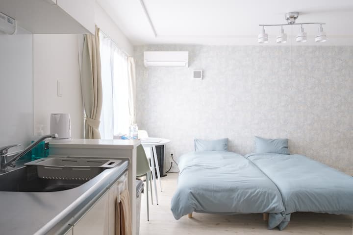 すすきの・中島公園徒歩圏内｜最大3名｜周辺施設充実｜築浅で綺麗｜エアコン・wi-fi完備｜h403 - Hokkaidō