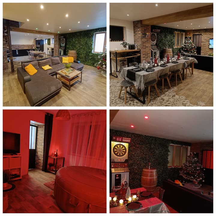Grande Maison Chaleureuse 12p Avec Spa Intérieur - Honfleur