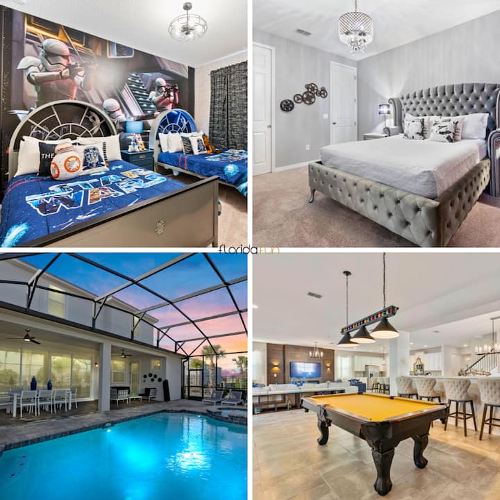 Amazing Villa 09 Brd/pool/games Room At Solara - Florida