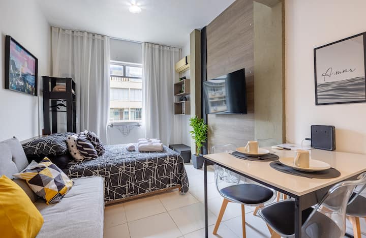 Estúdio No Coração De Copa- 5 Minutos Da Praia - Copacabana