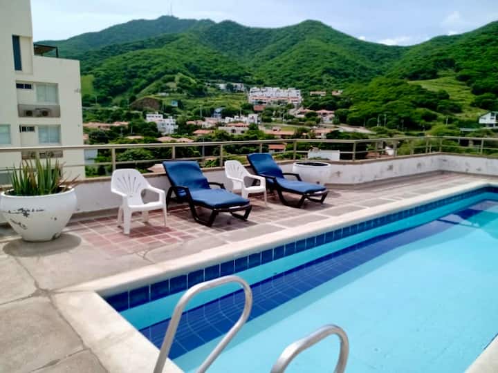 Amplio Apto En El Rodadero, Acceso A Playa Piscina - Santa Marta