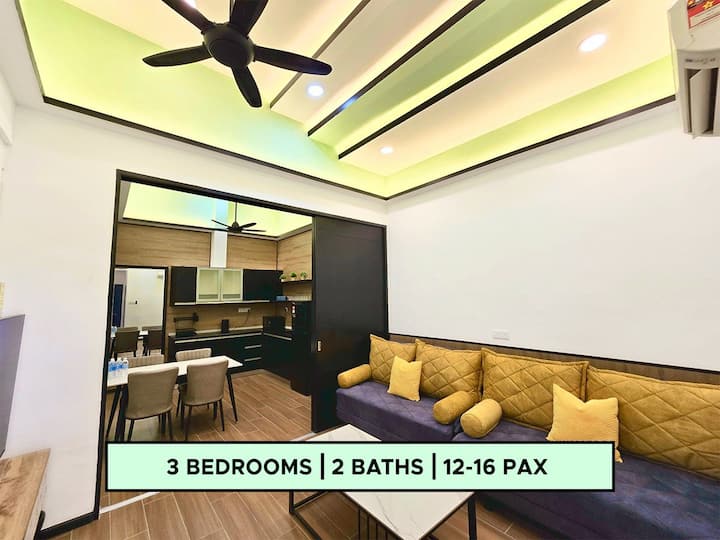 Bukit Bintang 12-16pax 3br+2bath (Newly Renovated) - Kepong