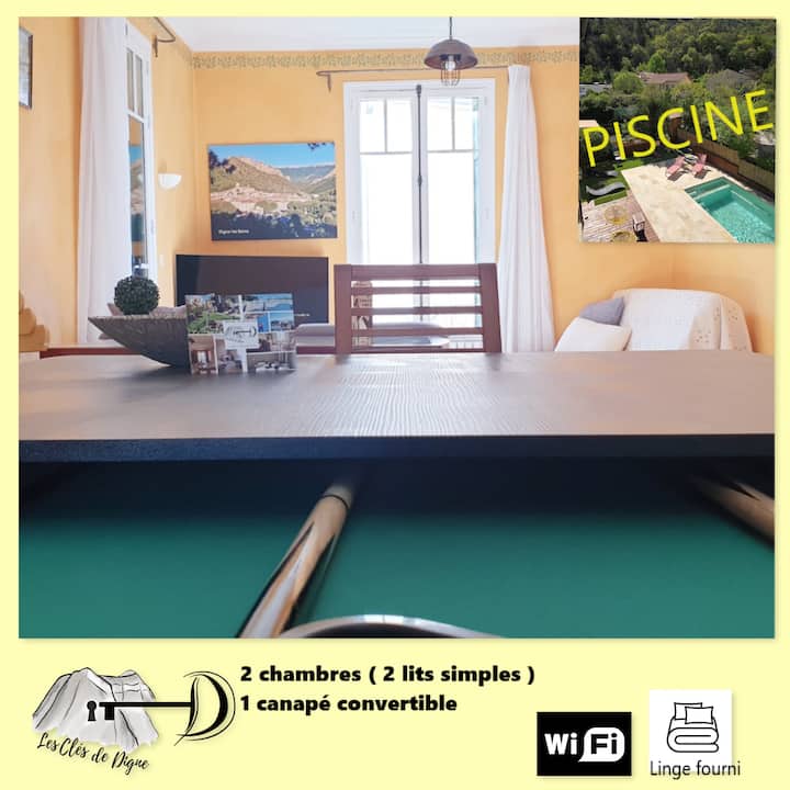 Spacieux T3 Avec Piscine - Digne-les-Bains