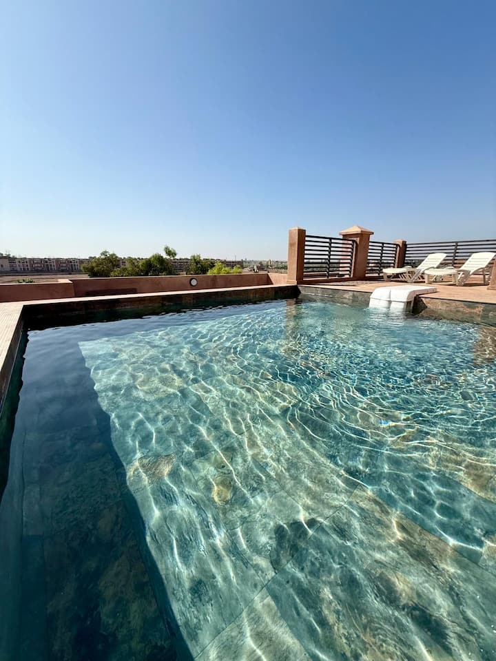 Duplex Luxe-piscine Rouftop Au Centre De Marrakech - Marrakech