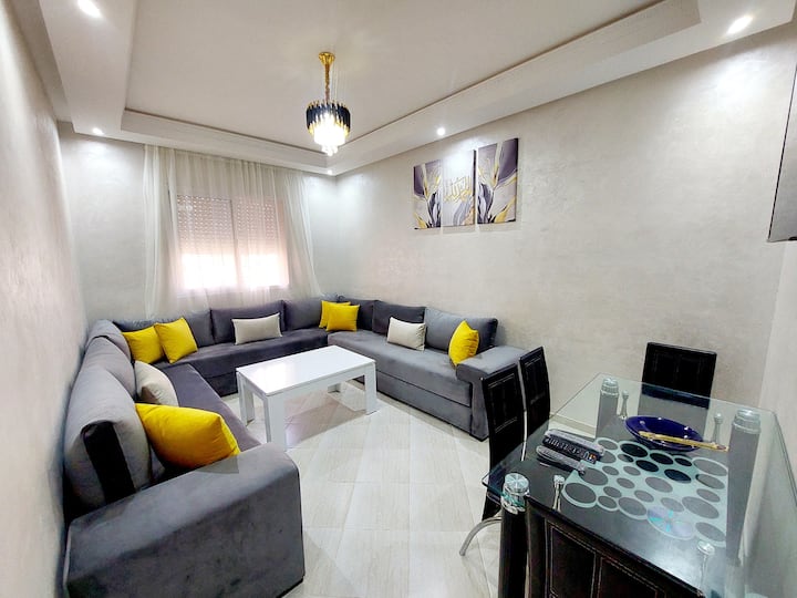 Modern Family Apartment Near Airport & Oasiria - Marrakesh