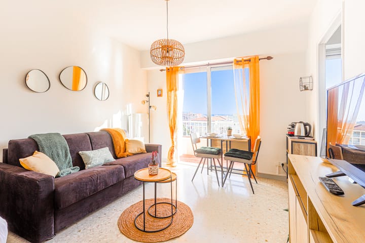 Cosy Studio, Parking Privé, Balcon, Proche Mer - Menton