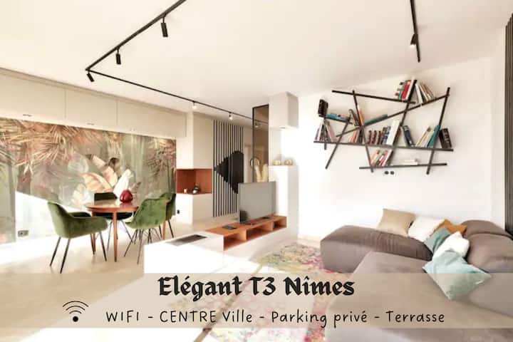 L'élégant T3nîmes Parking-centre - Nîmes