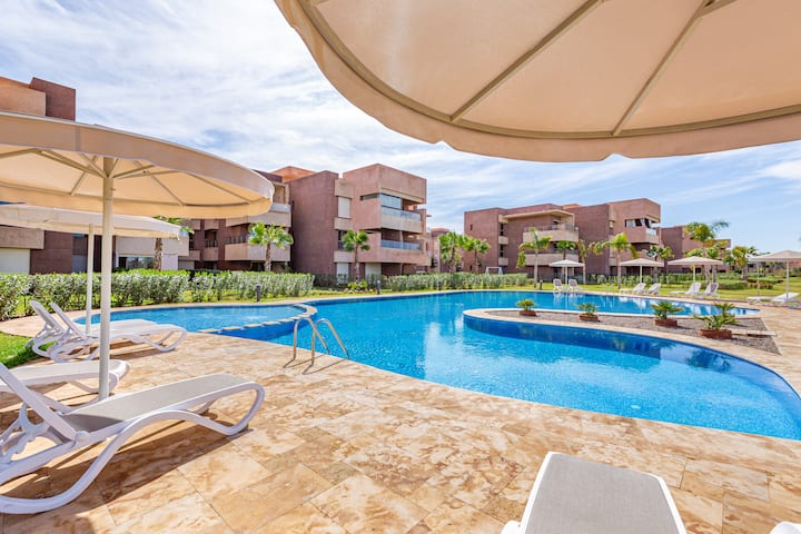 Luxury Golf & Pool Apartment The Saphir, Marrakech - Marrakech