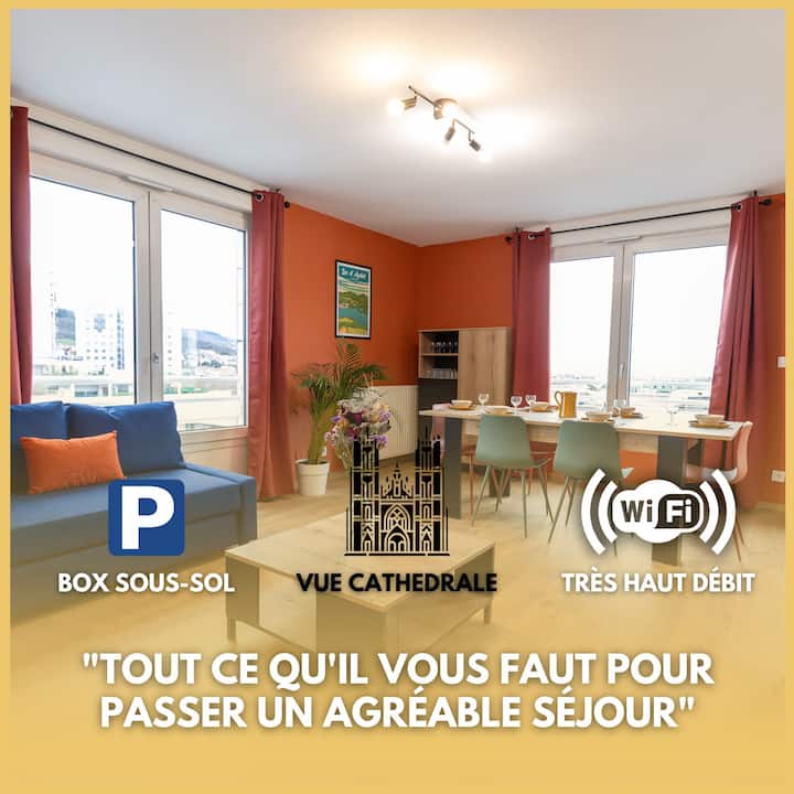 Amadéo: Vue Panoramique Cathédrale - Clermont-Ferrand