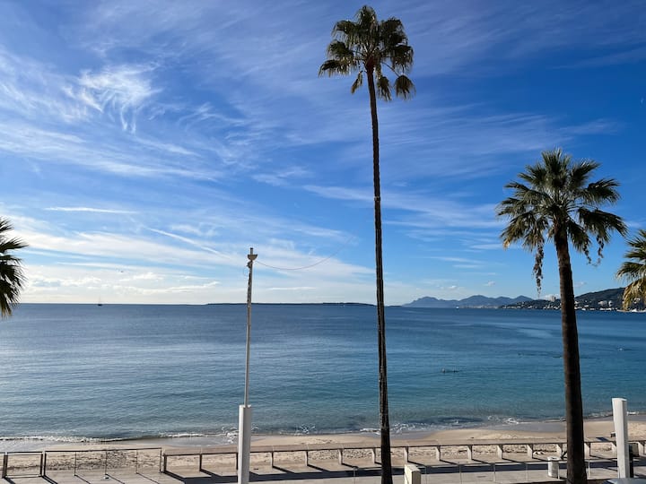 Bel Appartement Front De Mer - Antibes