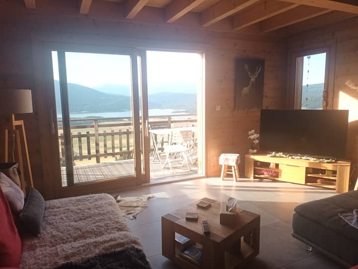 Chalet Cosy Vue Imprenable Sur Lac De Matemale - Les Angles