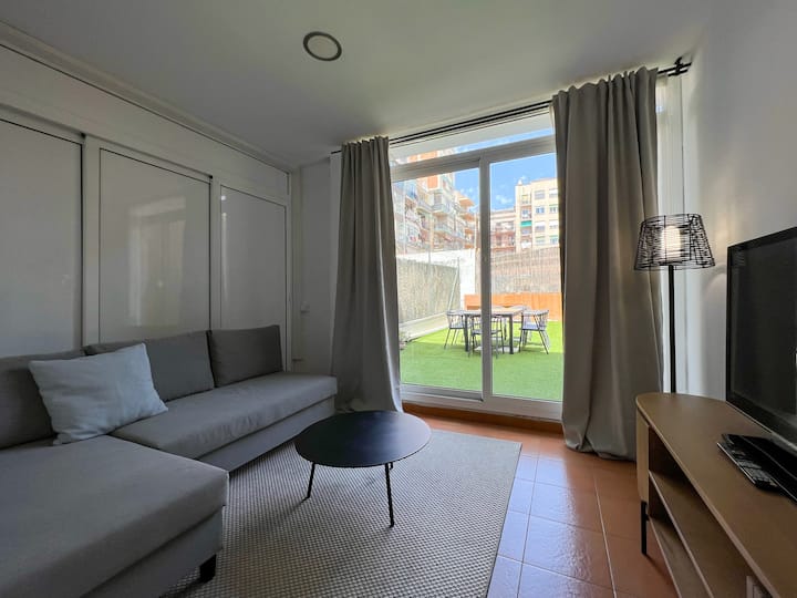 L’eixample | Private Terrace | Kitchen | Washer - Barcelona