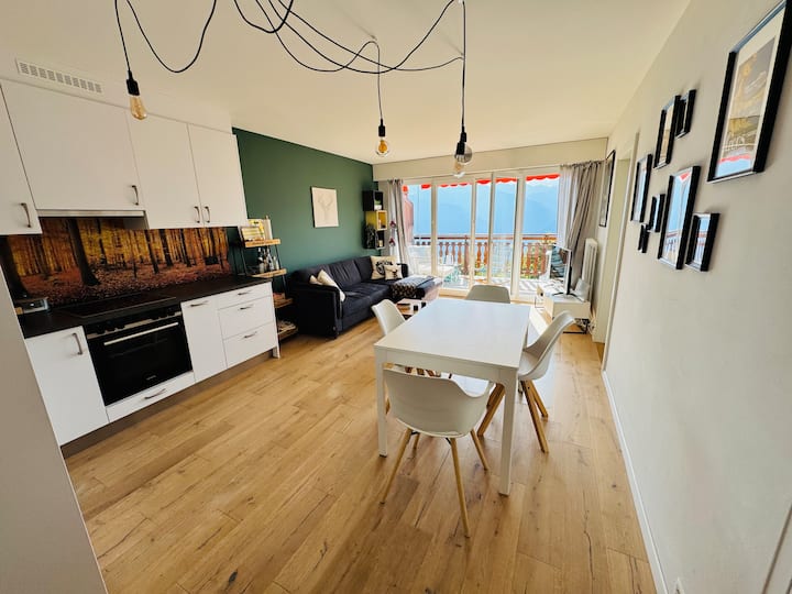 Balcon Et Magnifique Vue Sur Les Alpes - Crans-Montana