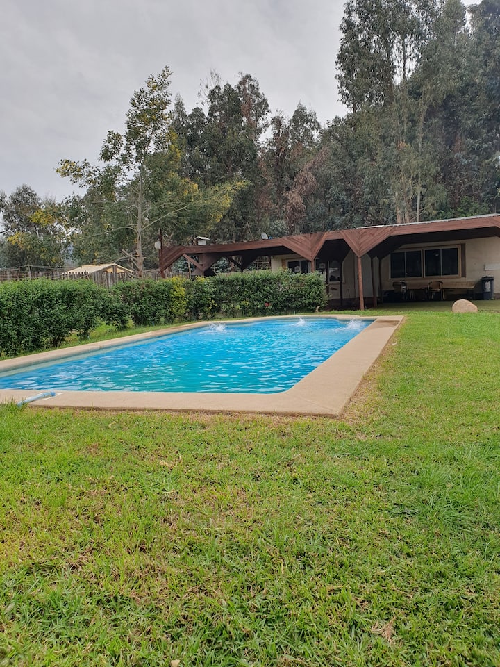 Cabaña De Campo Con Piscina - Villa Alemana