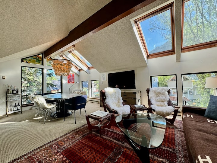 Top Floor 2 Bed Sunny Loft, Steps Away From Skiing - Telluride