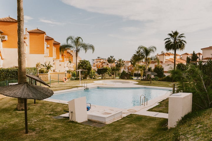 Great Flat Next To Golf Course, Sea And Mountains - Rincón de la Victoria