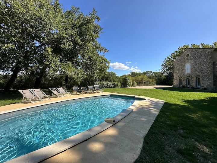 Villa Des Cyprès-piscine Jardin Château Barbebelle - Saint-Cannat