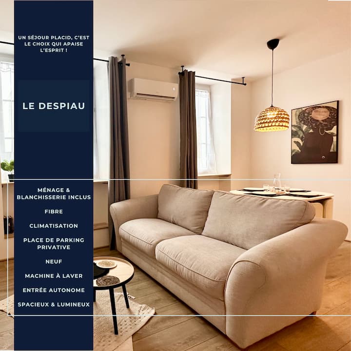 Le Despiau - Parking - Clim - Fibre - Proche Base - Mont-de-Marsan