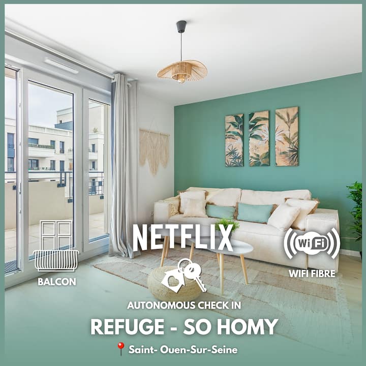 Refuge Naturel Au Cœur Des Docks - 1br - 4pax - Saint-Ouen