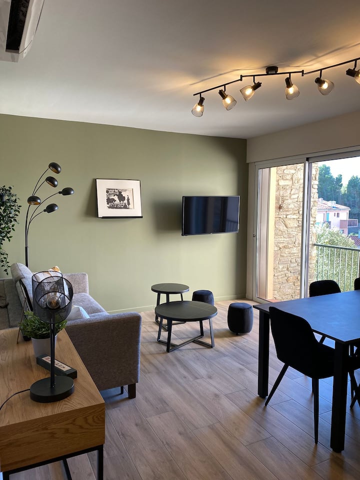 T2 Bis Terrasse, Parking Piscine - Port-Vendres