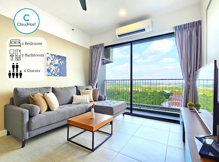 Bell Suite 3br| 16km To Klia | Walk To Xiamen Univ - Sepang