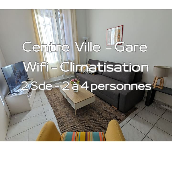 Au Calme En Ville, Climatisé Et 2 Salles D'eau - 페르피냥