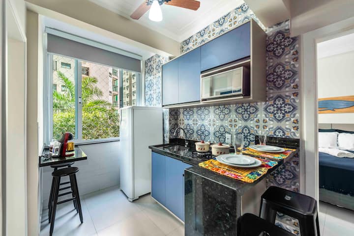 Lindo Apto, 50 M Da Praia De Aparecida - Santos