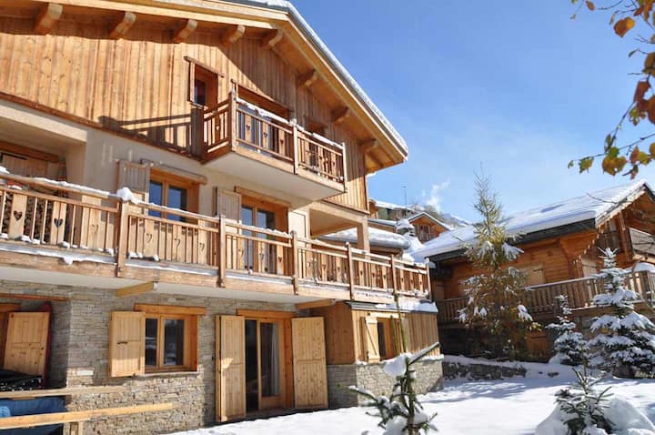 5 Pièces, 14 Pers, Jardin Privé, Piste à 100m - Les Deux Alpes