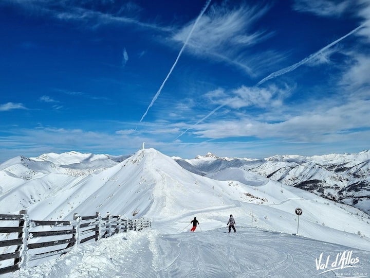 Foux D'allos: Appart Cosy, Vue Mont, Centrestation - Val d'Allos