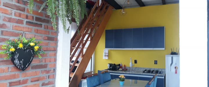 Chalé: Hidro, Lareira, 2 Quartos,1 Cama King. - São Bento do Sul