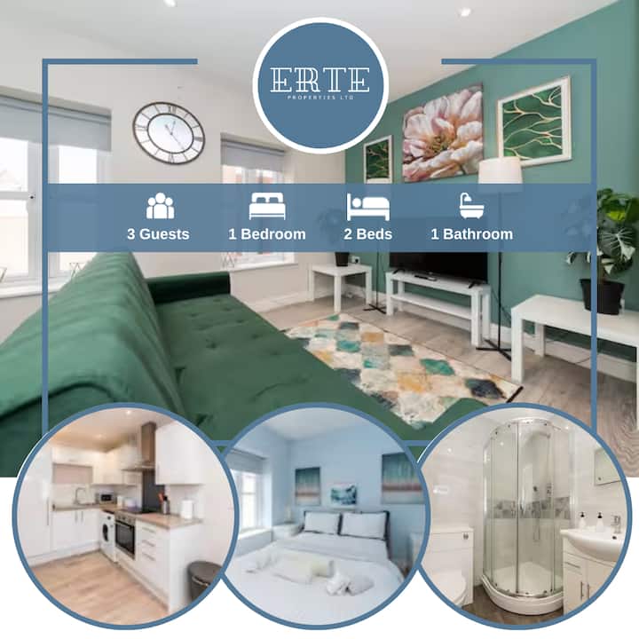 Ibex House | Fully Equipped 2-bed | Free Parking - Reading