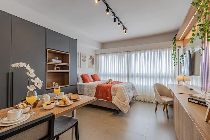 Charmoso Studio 1304| Rooftop| Piscina| 4 Hóspedes - Porto Alegre