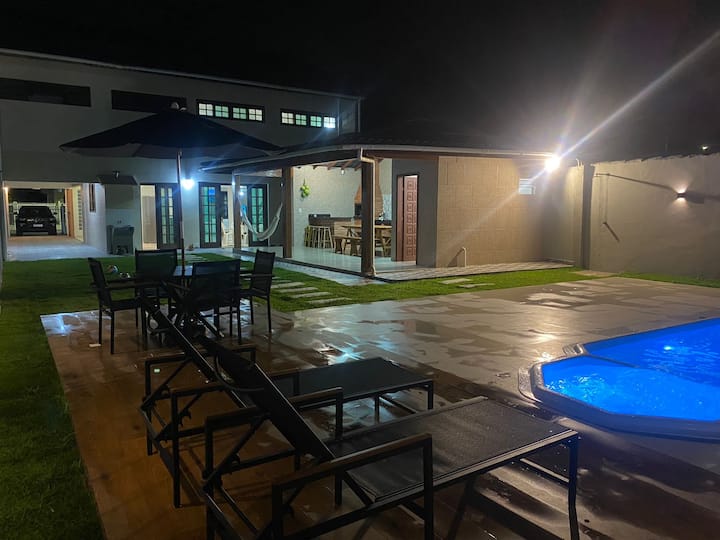 Sobrado 480m² Piscina Aquecida 2 Quadras Do Mar - Matinhos