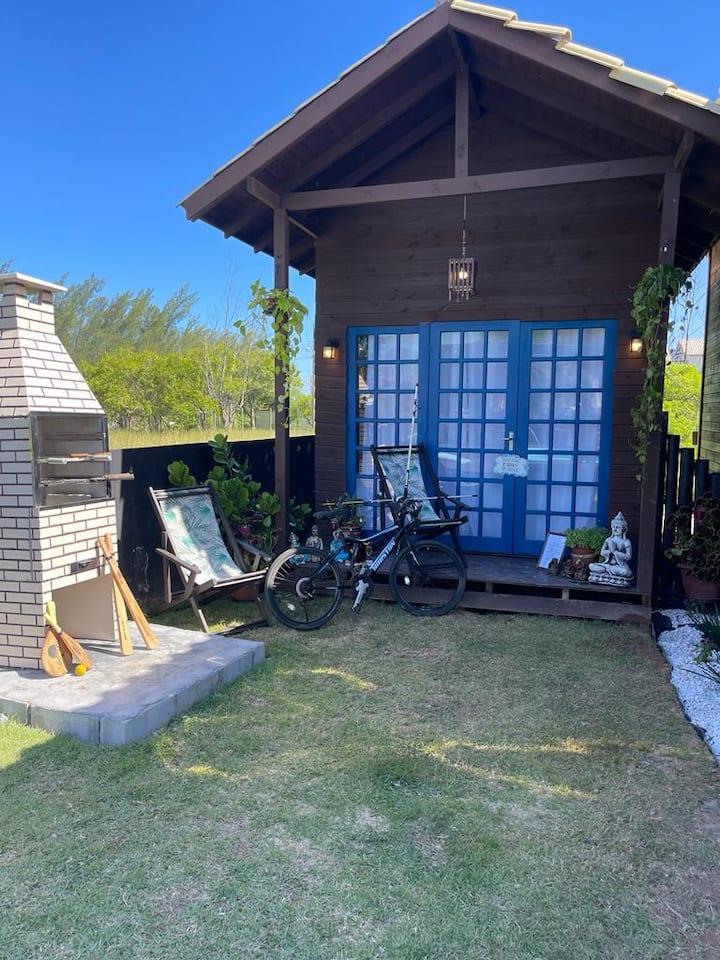 50 M Do Mar Chalé Com Piscina - Laguna