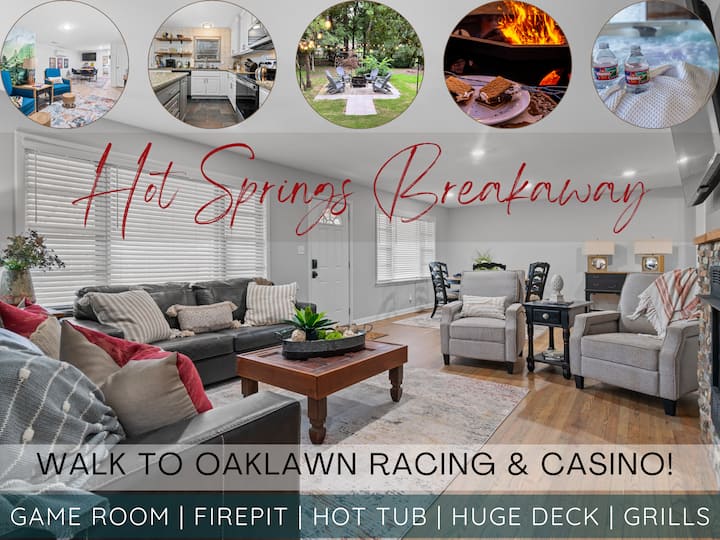 Hot Springs Breakaway! Walk To Oaklawn | Hot Tub! - Hot Springs