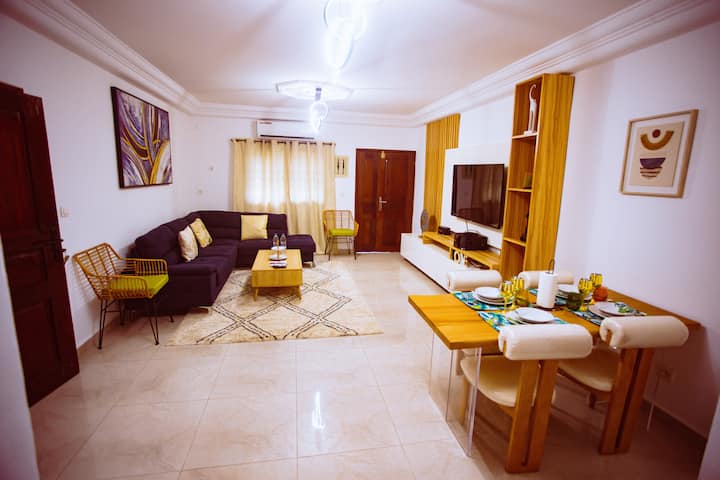 Charmant T3 Ambiance Cocooning Riviera Faya - Abidjan