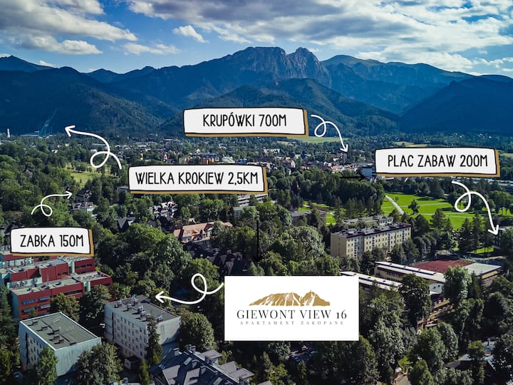 Apartament Giewont View 16 Centrum Zakopane - Zakopane