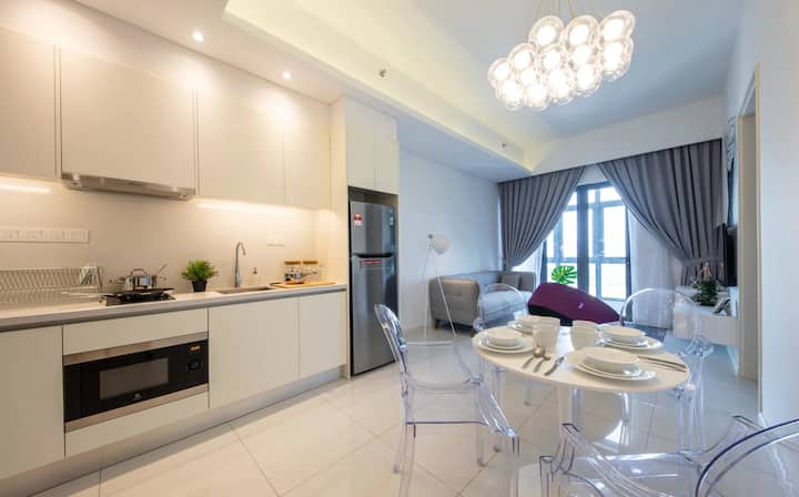 Cmtb03: 5 Min To Pavilion Kl/2r1b/ Trx Tower View - 吉隆坡