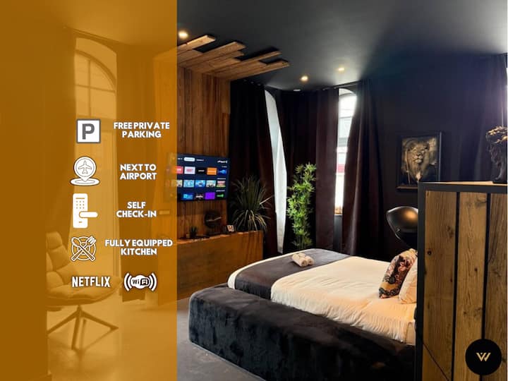 Loft Design – Aéroport – Terrasse – Parking Privé - Charleroi