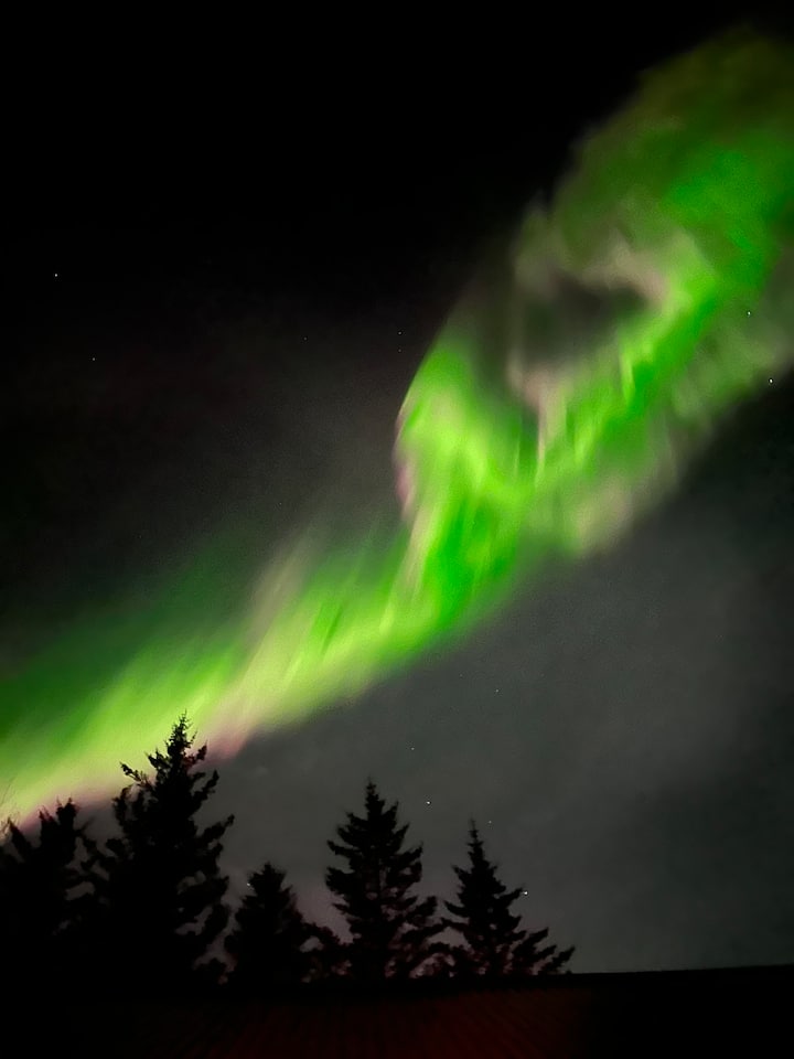 Cabin A&b: Aurora - View - Hot Tub - Iceland