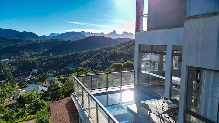 Lux 38 - Mansion In The Clouds With Heated Pool - Teresópolis