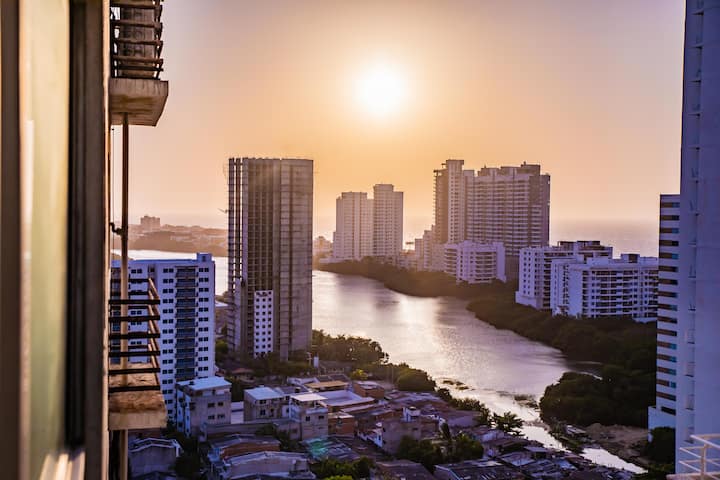 Luxury 3 Rooms Apartment With Ocean Views - Cartagena