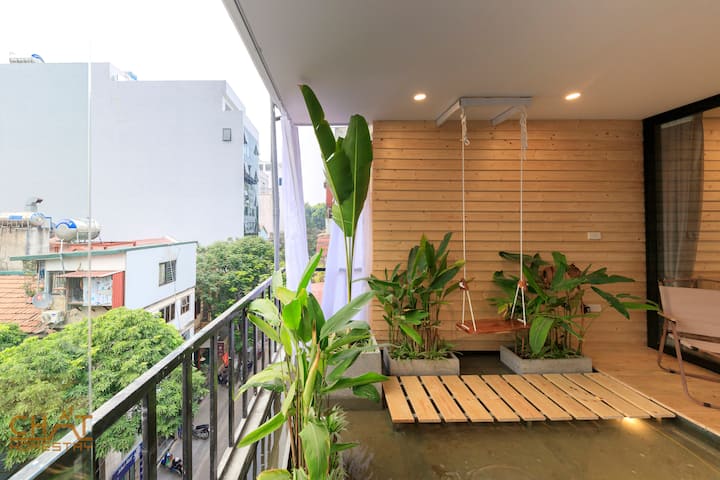 Lotus Fish Pond - Balcony - Old Quarter View - Hanói