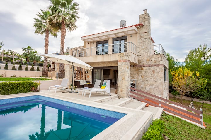 Perfect View Villa Deny With 6 Bedrooms And Pool - Chalkidiki